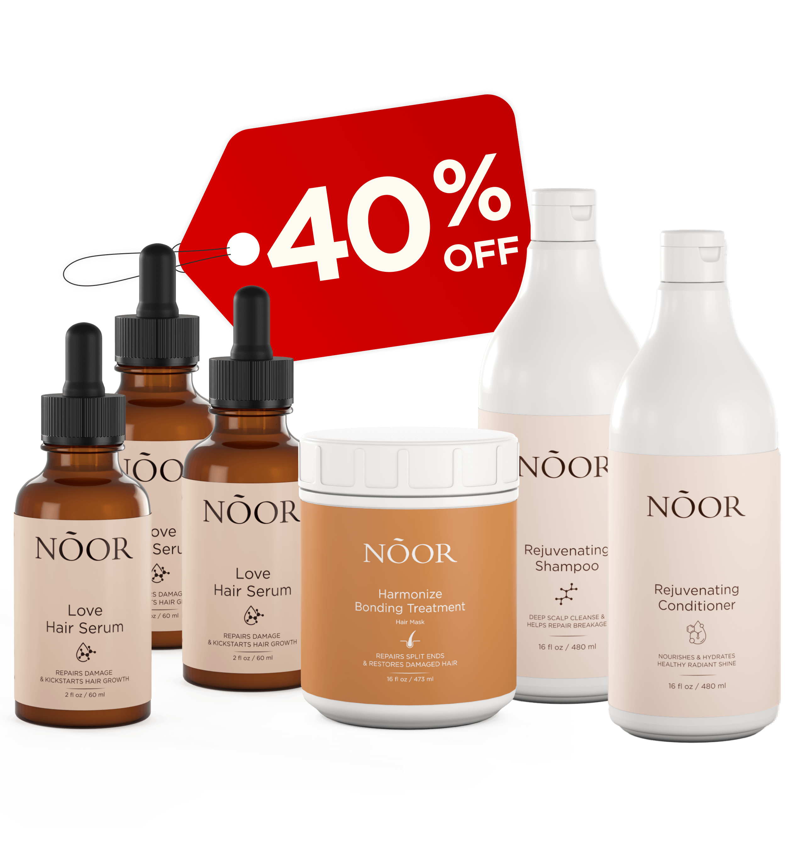Noor Strength and Love Bundle - 40% OFF – Noor Hair